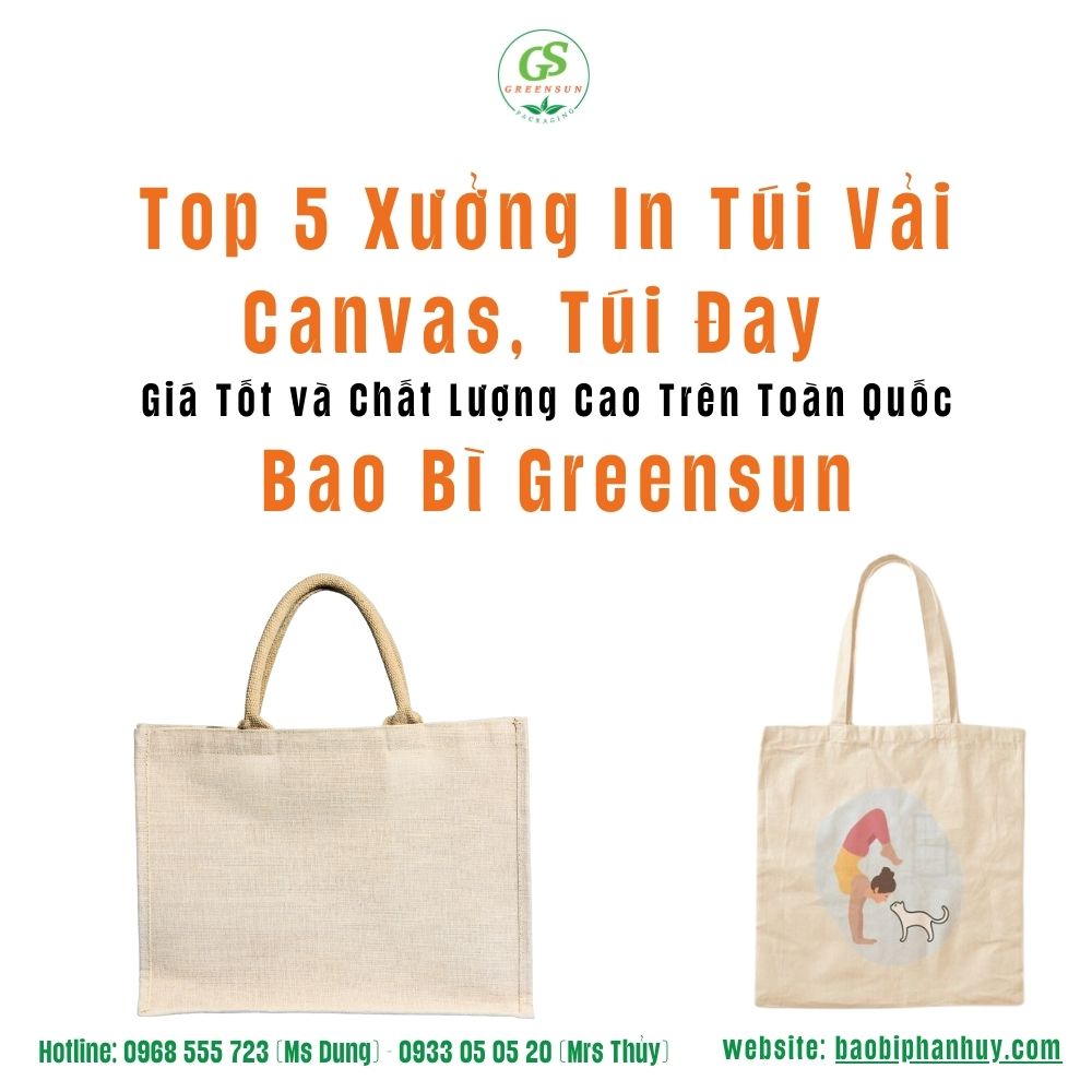 Top 5 Xưởng In Túi Vải Canvas, Túi Đay | Giá Tốt Và Chất Lượng Cao Trên ...